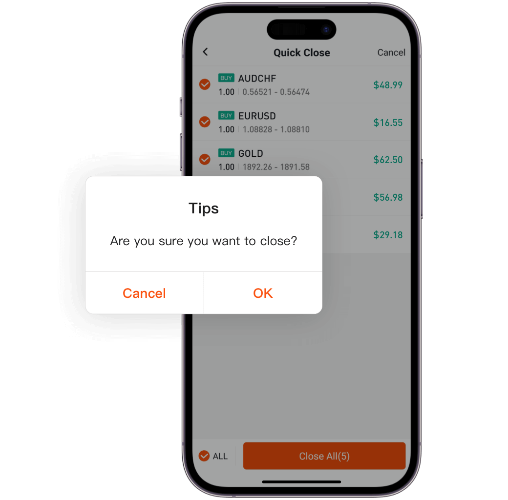 Close All - pocketfx