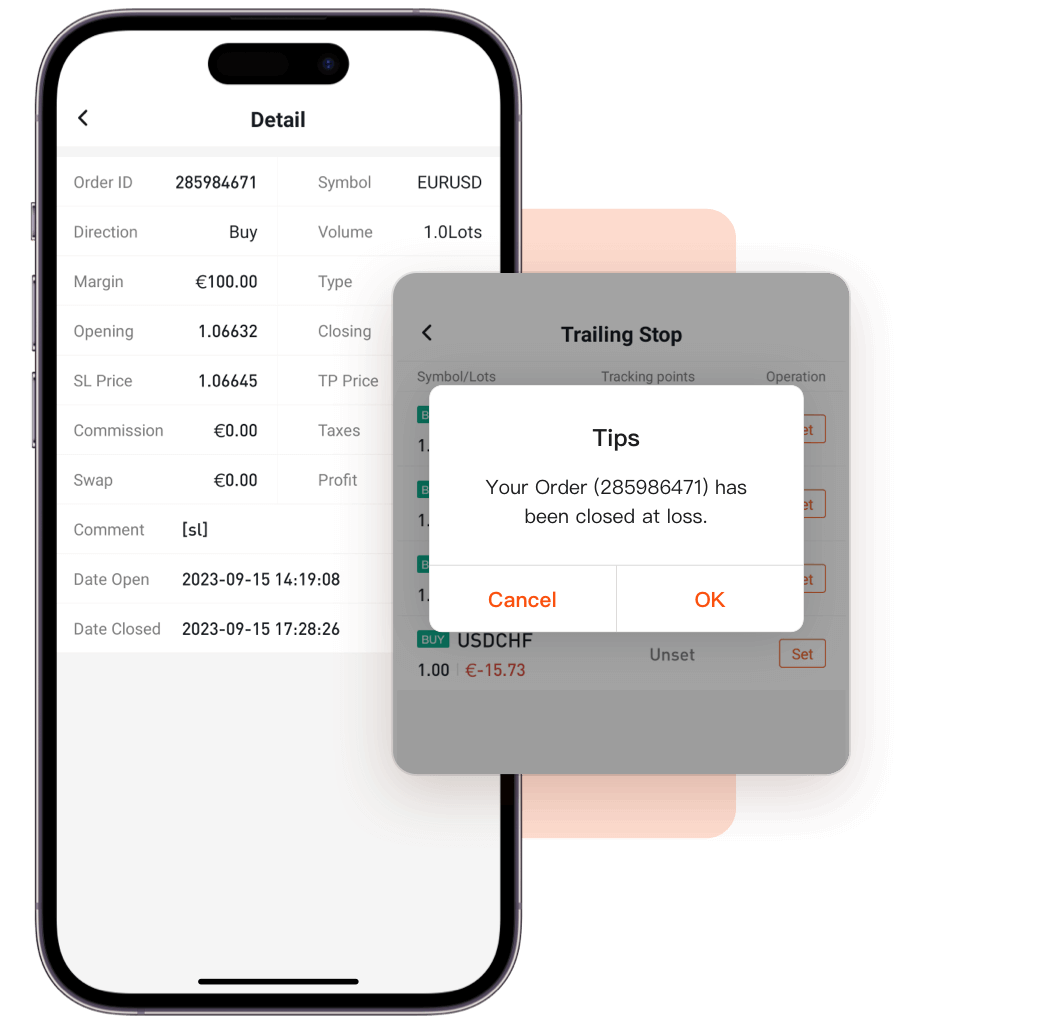 Trailing Stop Pocketfx